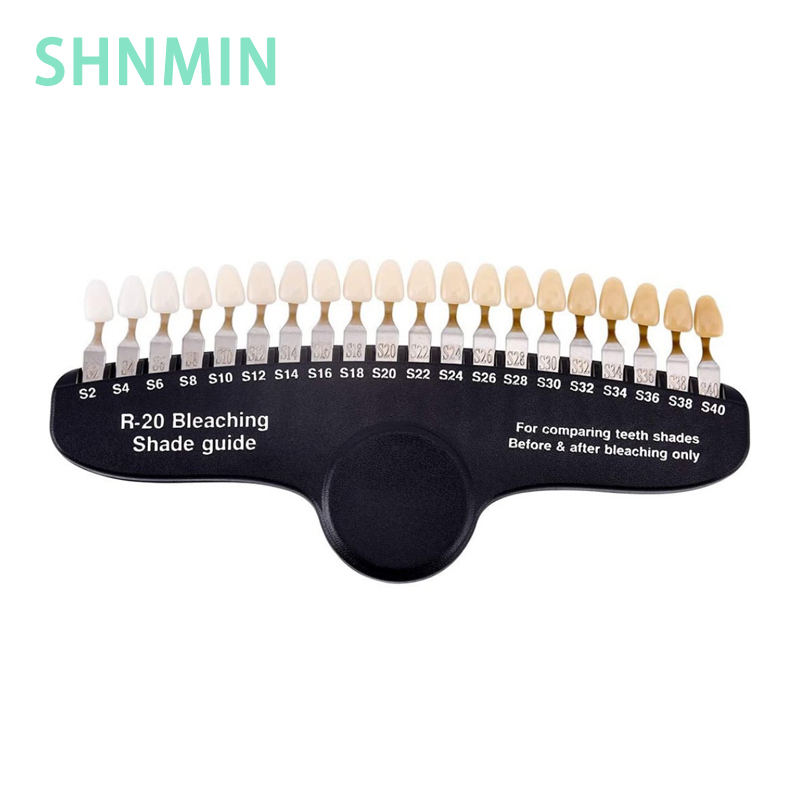 Teeth Whitening Bleach Shade Guide 20 Colors Lab Comparing Model ...