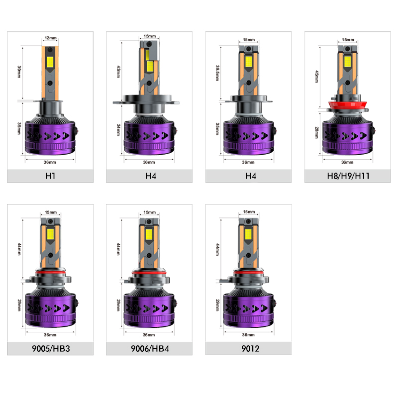 NeoGlow Apollo Max 300W 50000LM 6500K car LED headlight H4 H11 9005 with Decoder 3 Years ...