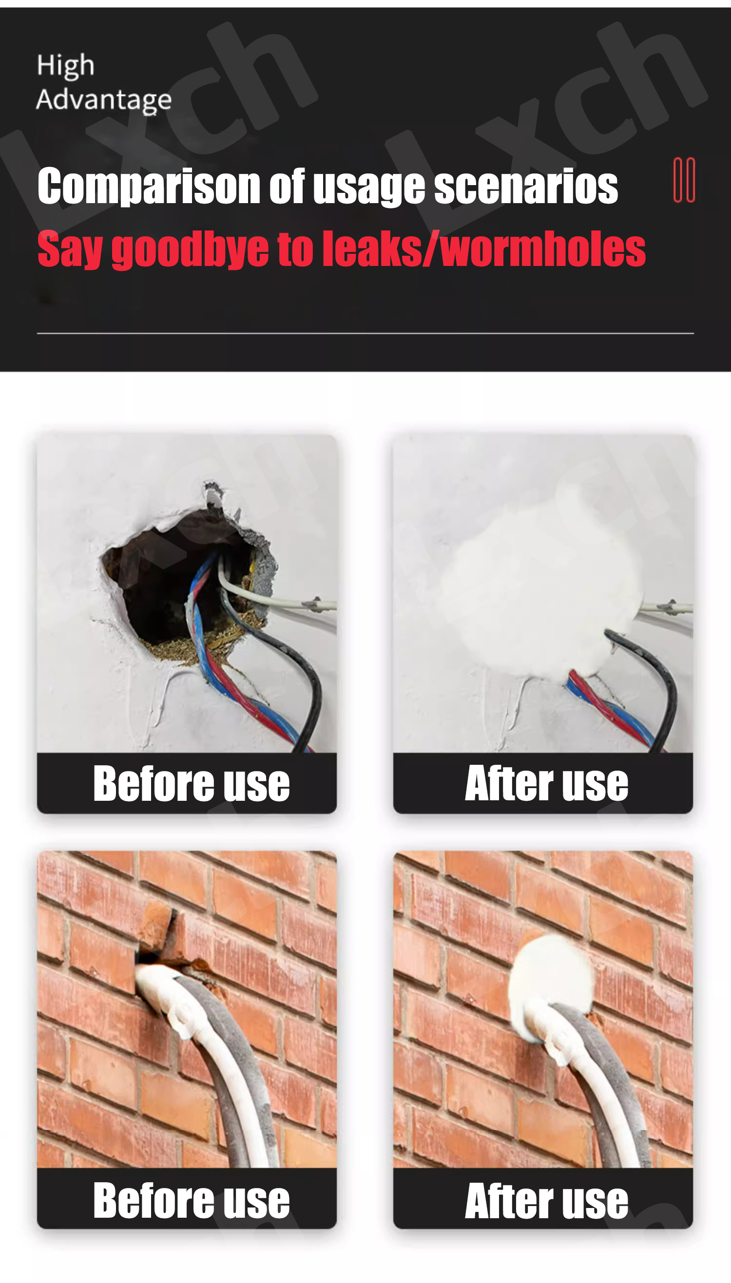 COD Waterproof Silicon Sealant Wall Hole Sealant Clay Air Conditioning ...