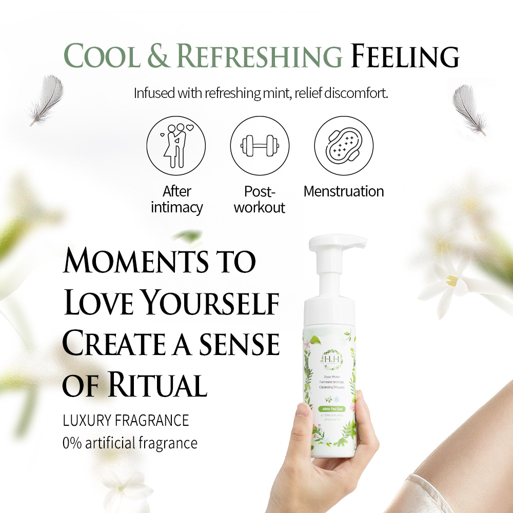 HH Rose Water Feminine Mousse (170ml) + HH Soothing Hair Removal Cream ...