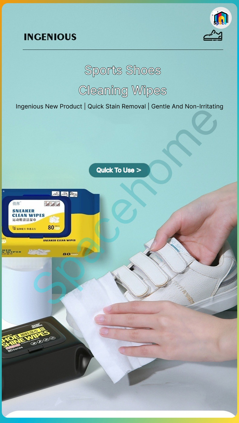 80PCS Shoe Wipes Cleaner Original Shoe Shine Wipes Shoes Cleaner For ...