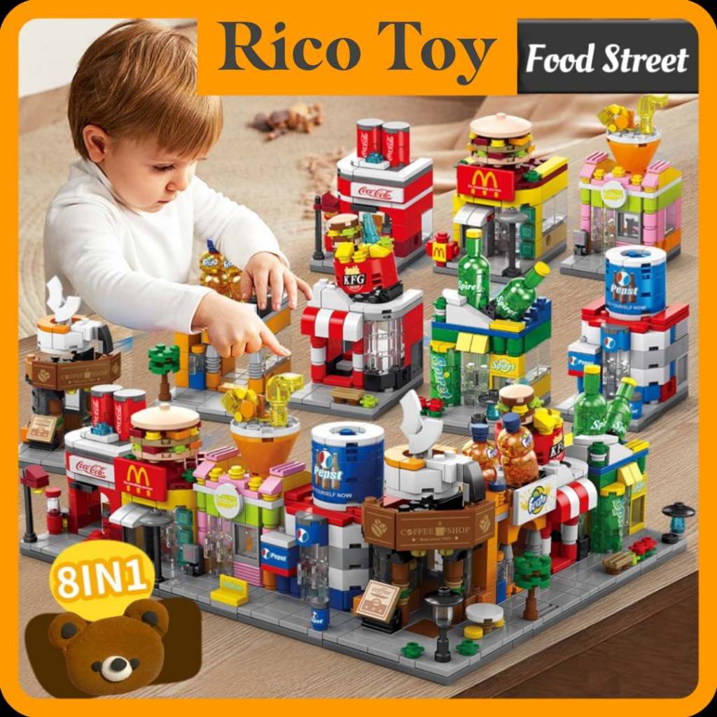 Rico Toy Building Block Toys, Super Cute 3D Animal Cartoon Children's ...