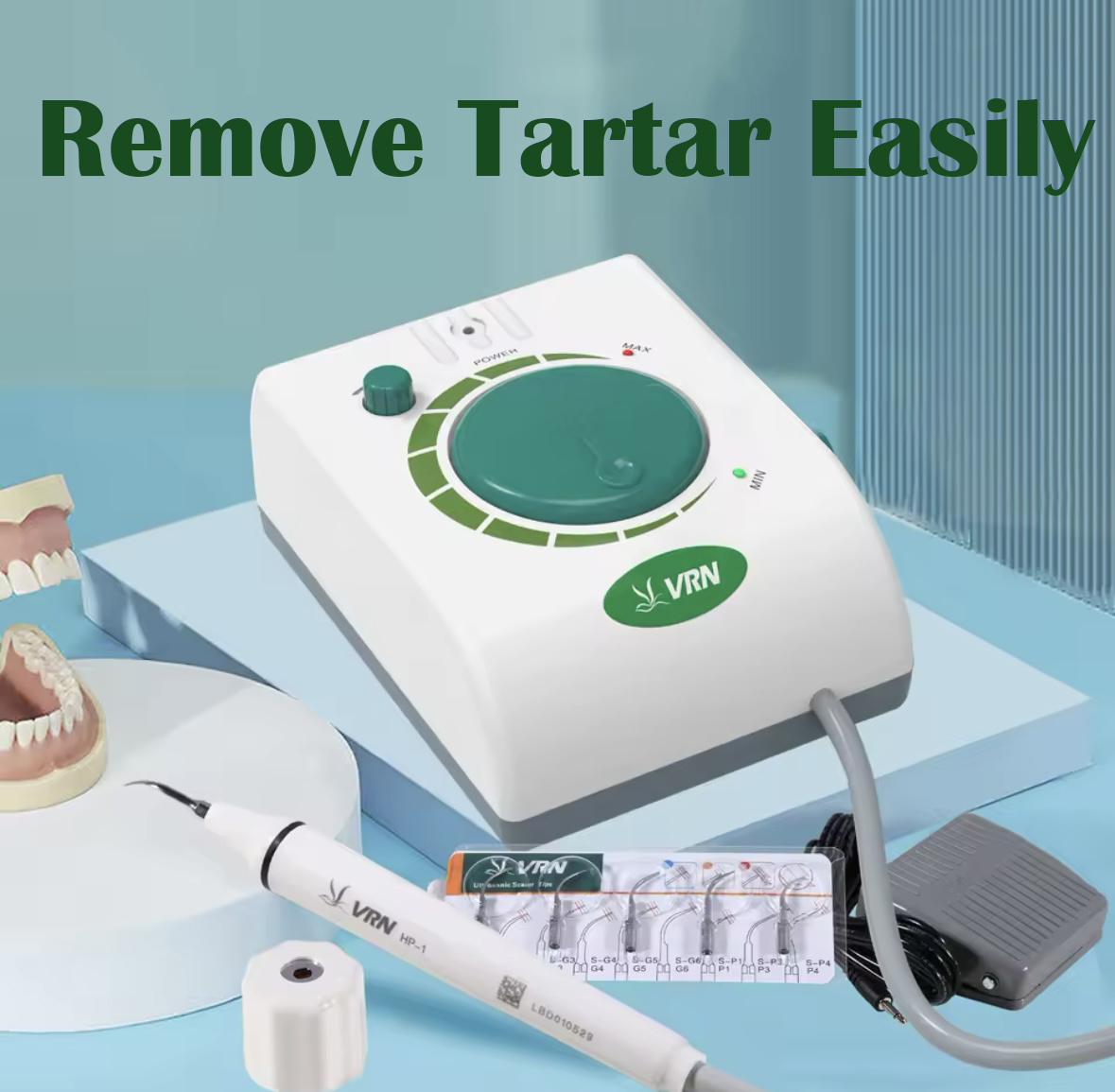 VRN-B Portable Dental Ultrasonic Scaler Dental Teeth Cleaning Machine ...