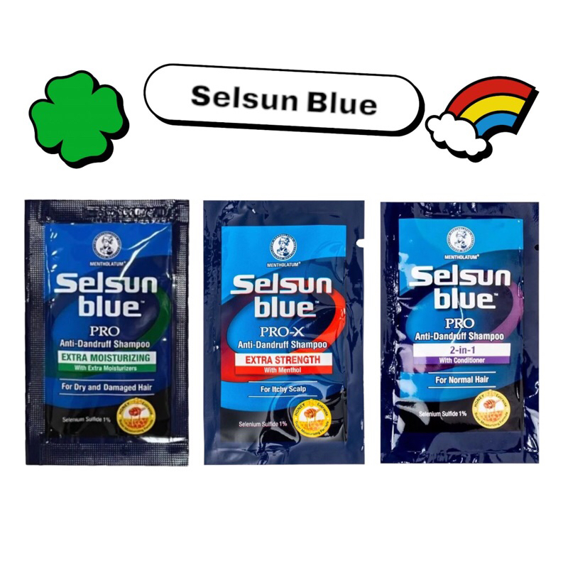 Selsun Blue Pro-X Anti Dandruff Shampoo Sachet 6g 2pcs | Shopee Philippines