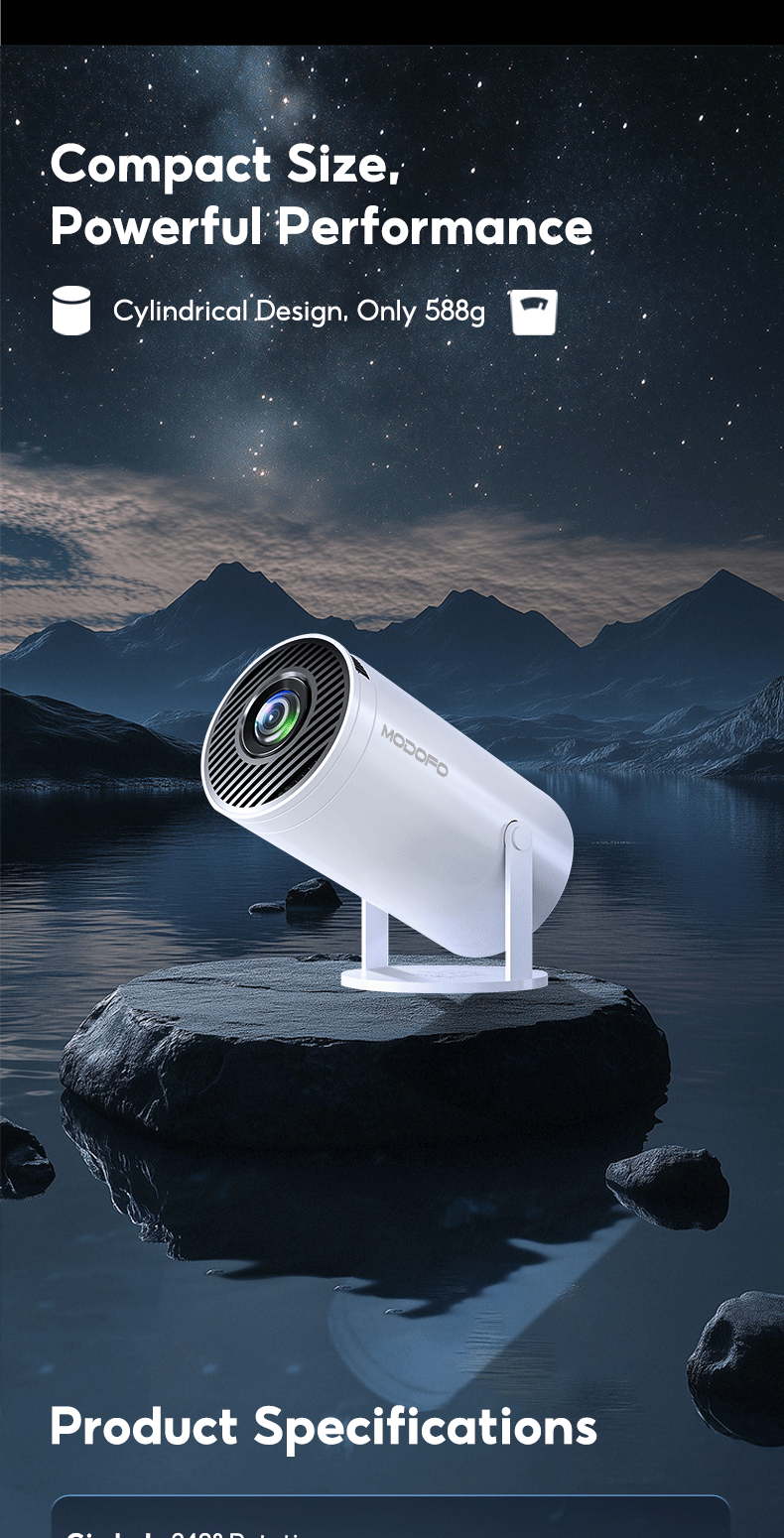 MODOFO Projector HY300/H713 Android 4k Projectors Portable Mini ...