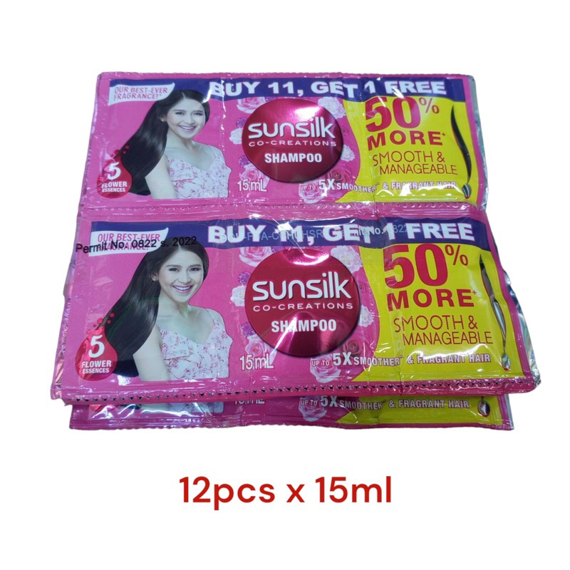 Sunsilk Shampoo Smooth and Manageable Trio Pack Pink Green Bundle by 12 ...