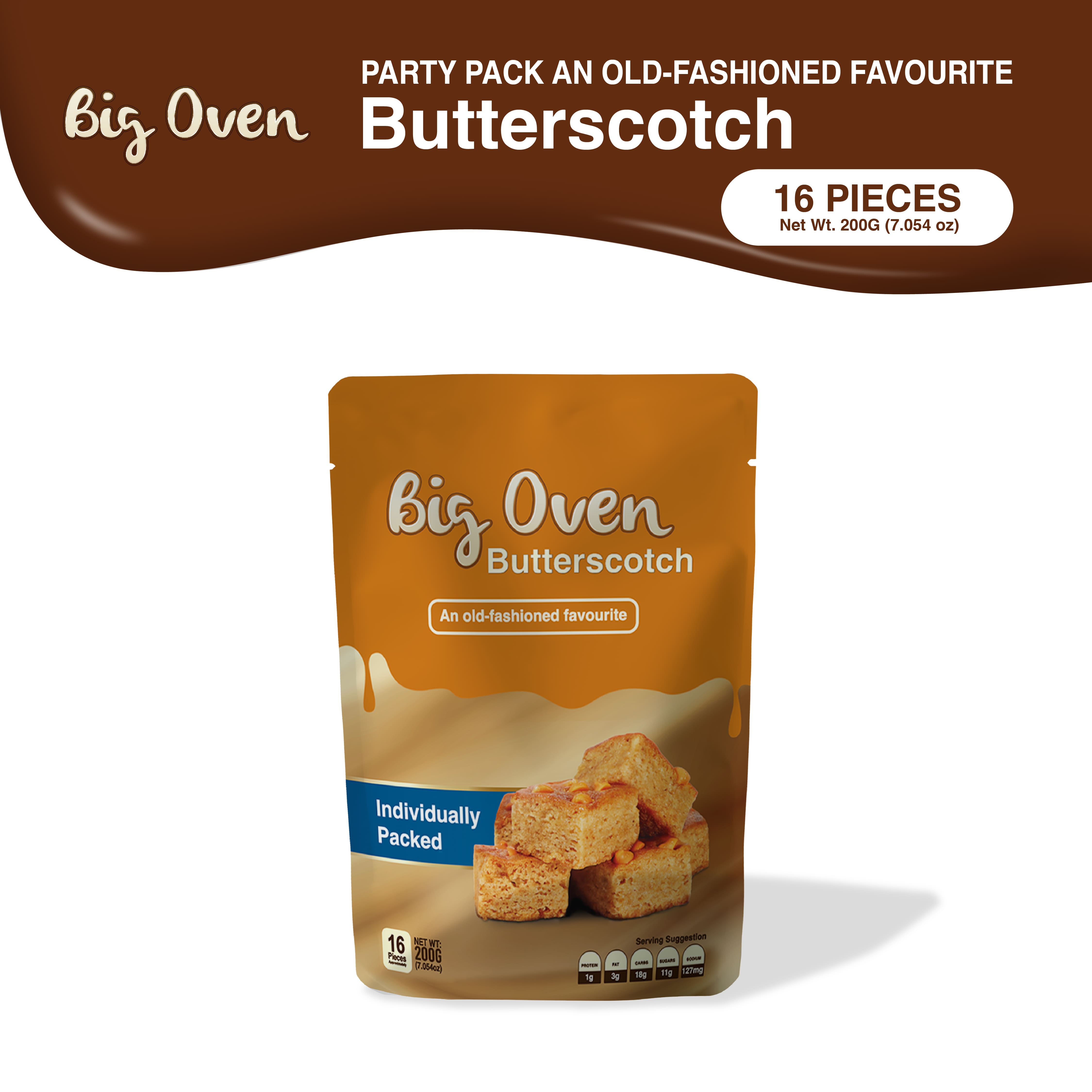 Big Oven Party Pack An Old-fashioned Favourite Butterscotch 200g ...