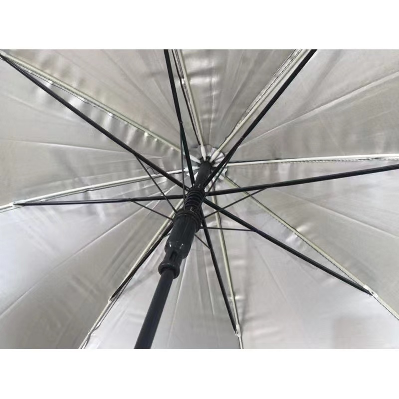High-quality umbrella Silver lined long-handled umbrella Business ...
