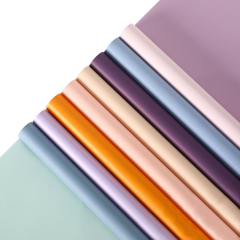 20PCS Two-Sided Colored Bouquet Wrapper Waterproof Handmade DIY Gift ...