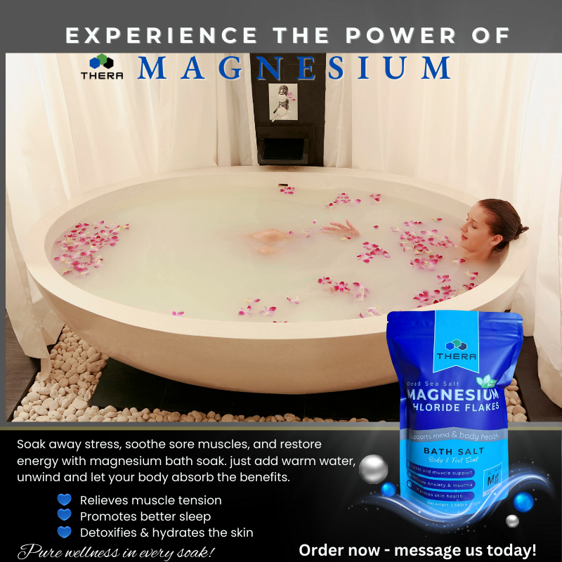 THERA Magnesium Chloride Flakes for Bath Soak Foot Soak and Making ...
