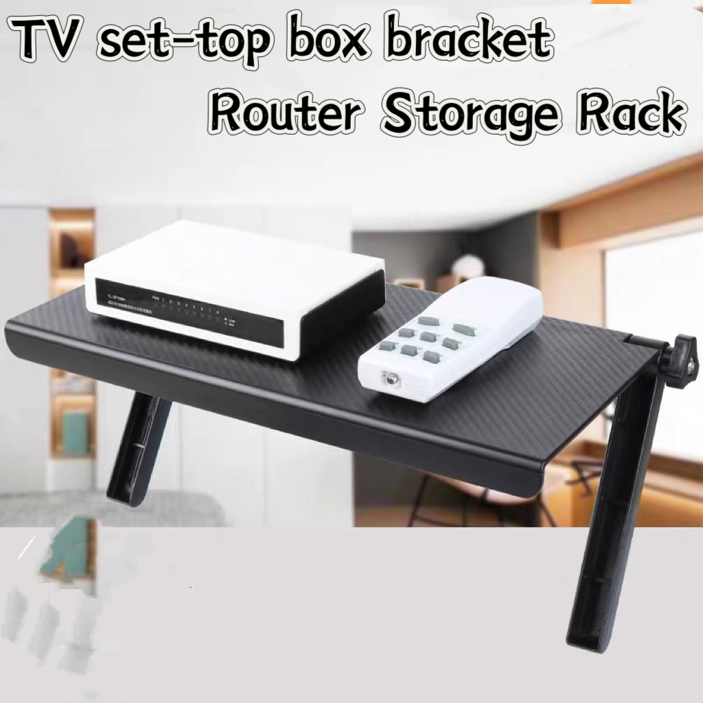 Adjustable TV Screen Top Storage Shelf Rack Computer Monitor Organizer ...