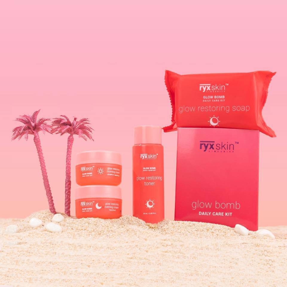 Glow Bomb Daily Care Kit Ryx Clear Bomb Advanced Exfoliating Kit, OG ...