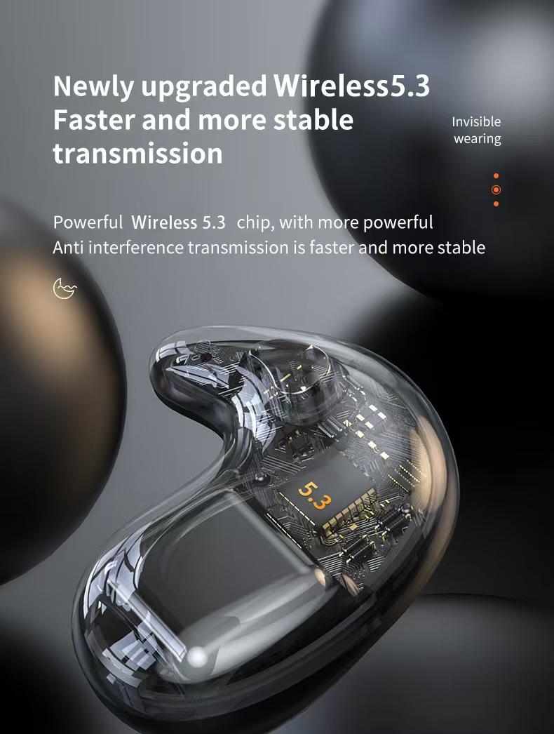 Mini X55 Invisible Sleep Wireless Earphones Sport Bluetooth Earbuds ...