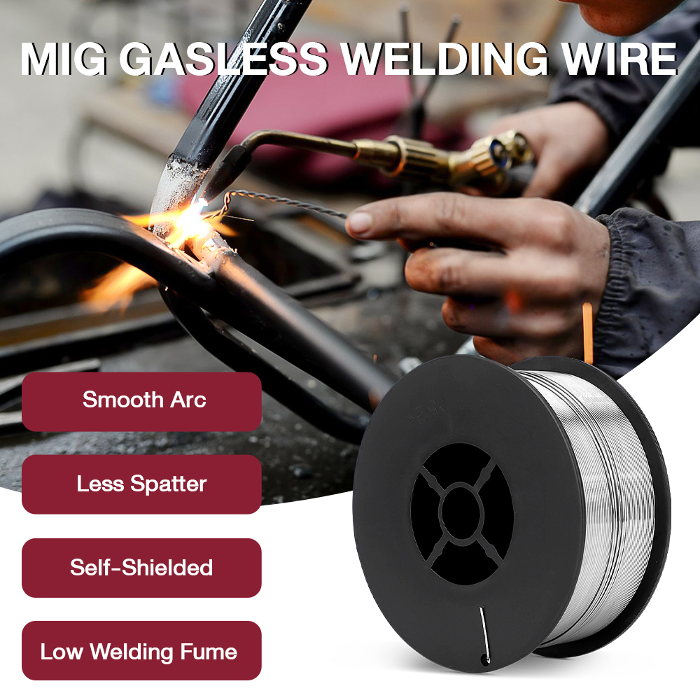 Mig Wire 0.8mm/0.9mm/1.0mm 1Kg Welding Wire Gasless Flux Cored E71T-GS For SS And Metal MIG ...