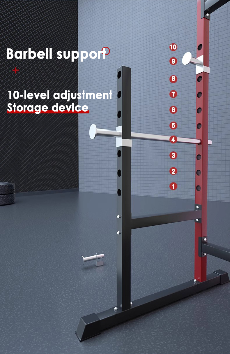 Frame squat rack Weight bench Bench press Barbell rack Pull-up bar ...