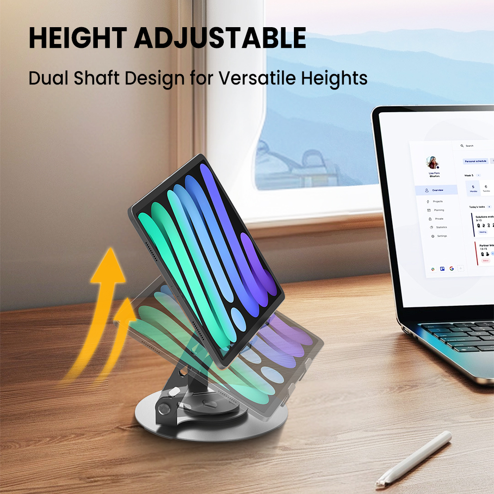 Orashare APH05 Tablet Stand 360°Rotating Foldable iPad Stand Height ...