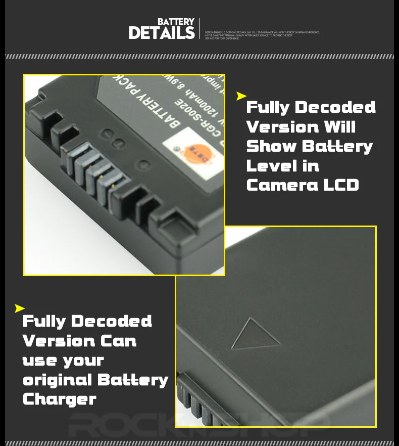DSTE CGR-S002E CGA-S002 Replacement Battery or Charger DC62 for DMC ...