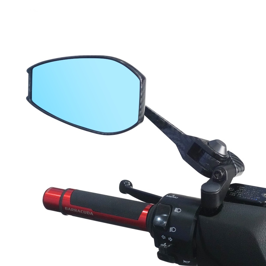 Street King Side Mirror v1 Carbon Fiber Design Blue Lens CNC Alloy ...