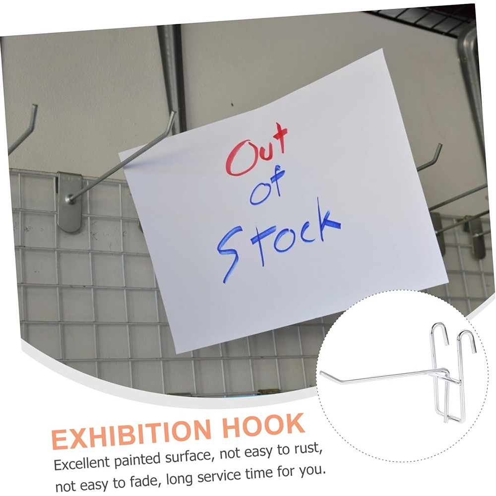 HS 10PC Plating Heavy Duty Screen Hooks | For Grid Wall Wire Mesh ...