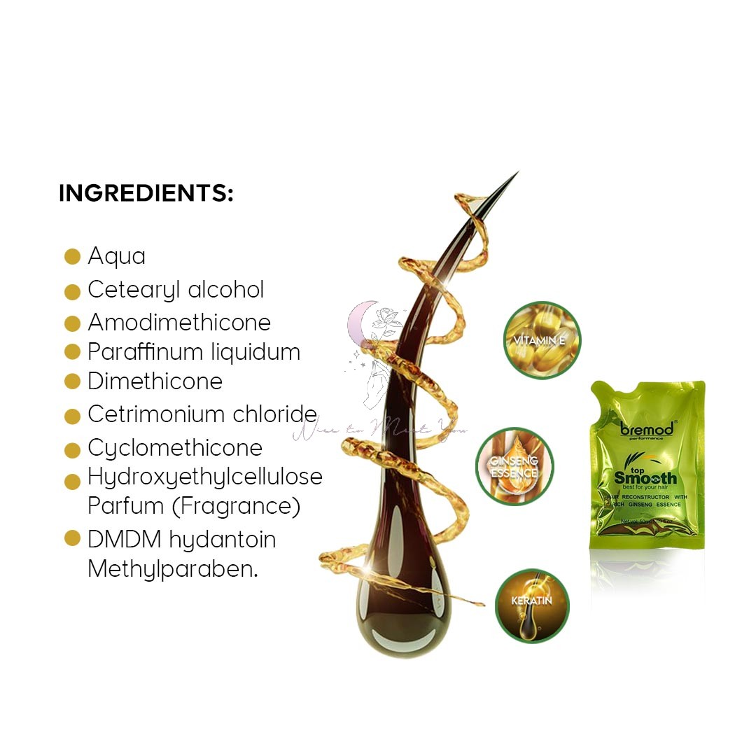 Bremod Top Smooth Best For Your Hair Reconstructor 50ml With Rich ...