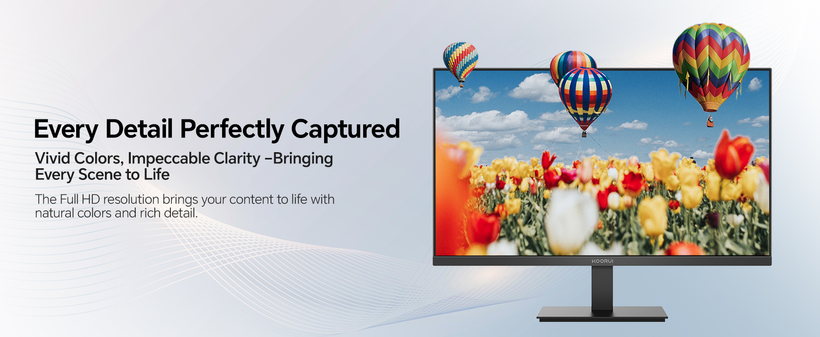 IPASON | KOORUI E2212F (Powered By Hkc) Monitor 21.45 Inch Office Monitor VA Panel FHD 100HZ ...