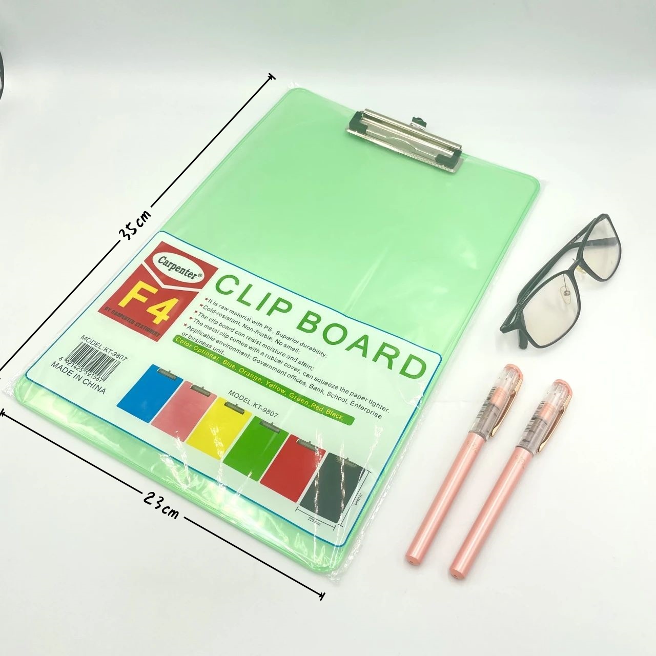 Long Clipboard Transparent File Folder Colorful Hard Clipboard Vertical ...