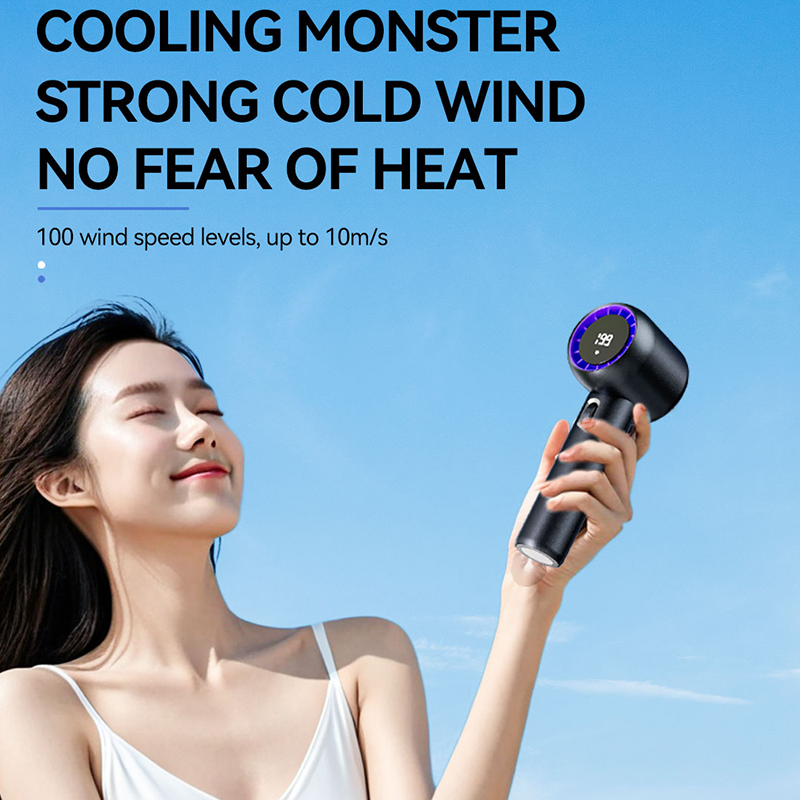 Samsung Turbo Mini Fan 6000mAh Rechargeable Bladeless Quiet Handheld ...
