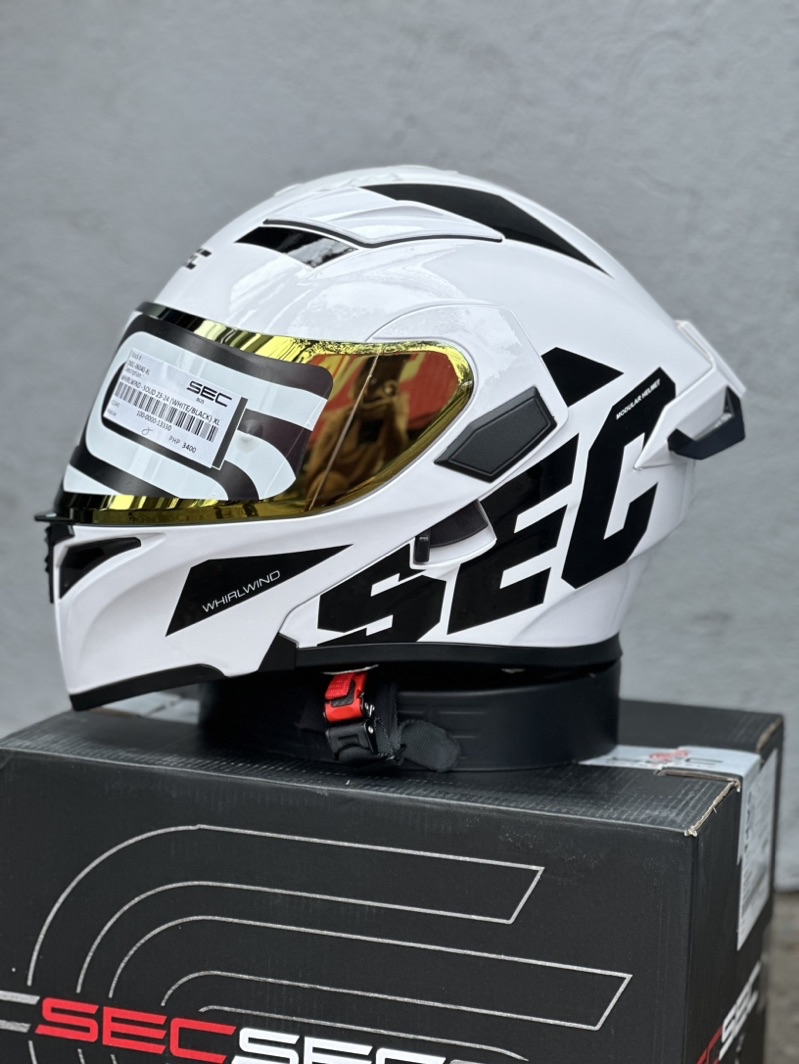 SEC Whirlwind Modular Helmet dual visor extra & clear lens | Shopee ...