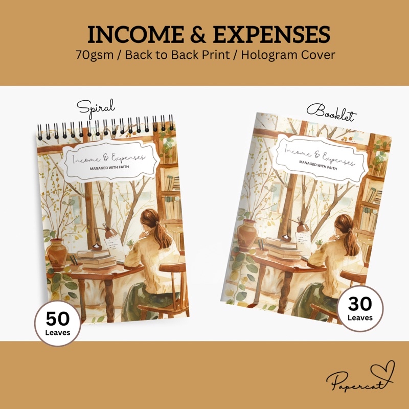 Income and Expenses Tracker Record Book | Shopee Philippines