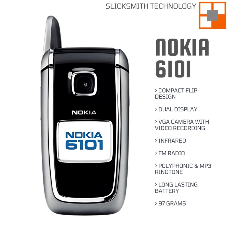 Nokia 6101 Flip Phone | SlickSmith Technology | Shopee Philippines