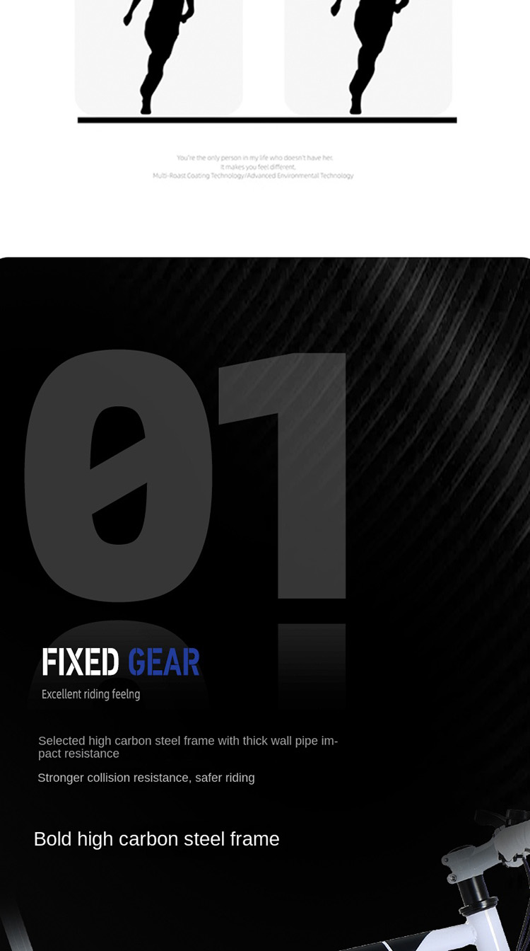 LUANDA Fixie Bike 26 Inch Adult Bike 700CC 7-Speeds Alloy commuter ...