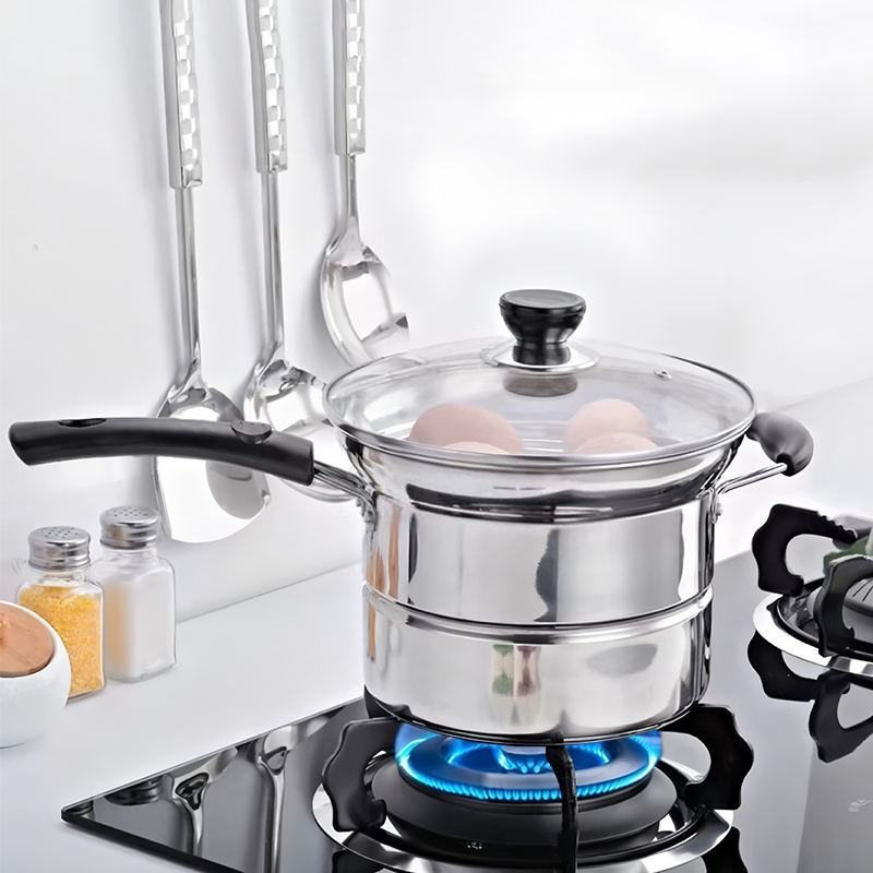 Natures Glow 3 in 1 Multifunctional Stainless Steel Steamer Frying Pan ...