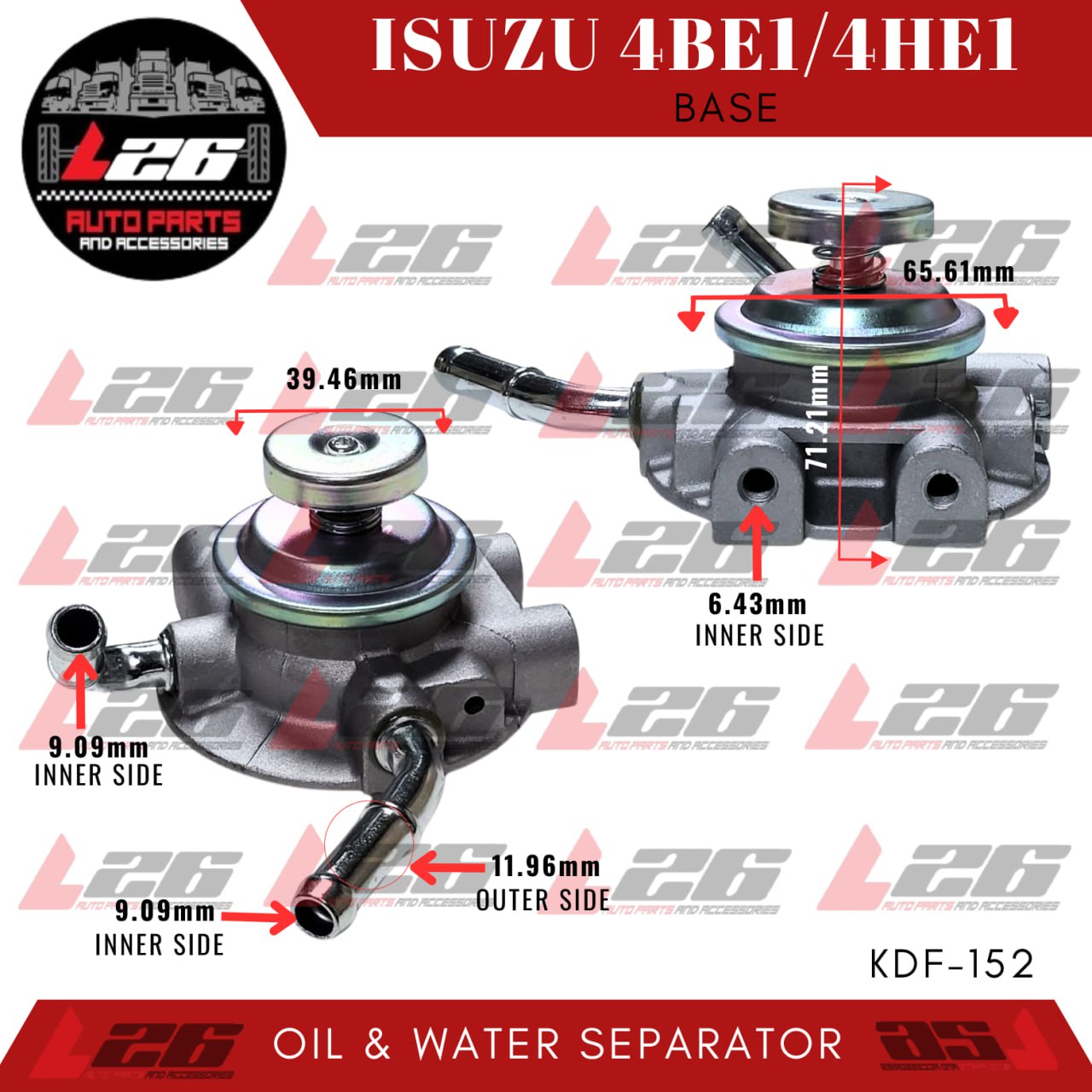 FUEL PUMP FOR Isuzu 4BE1 4HE1 ELF TRUCK FUEL PUMP BASE FUEL & WATER ...