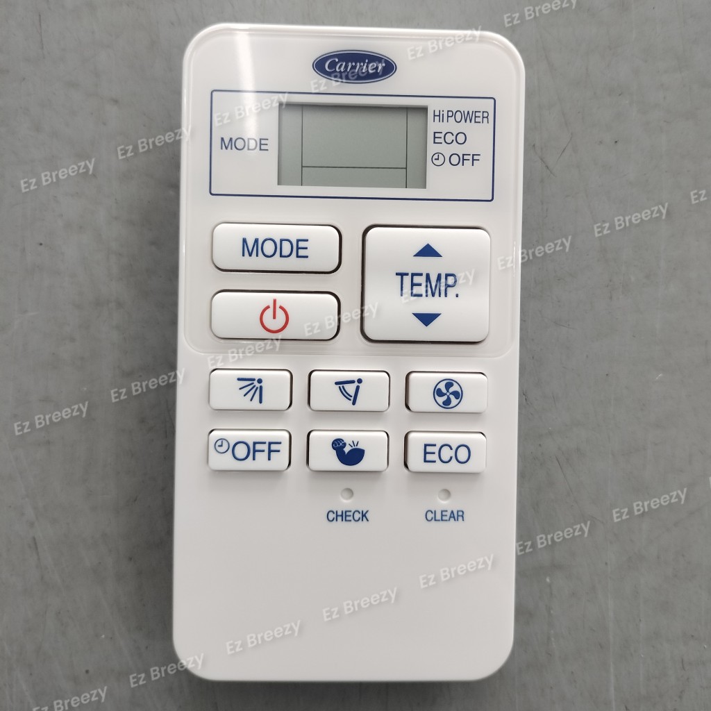 Aircon A/C Remote Control 43T6V694 | WC-UA04NE | Carrier | Shopee ...