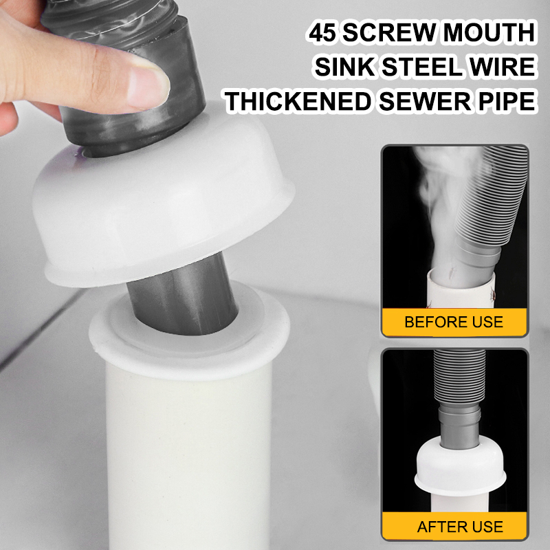 Flexible Double Sink Hose Kitchen Drain Pipe for Sink Drainage Tools ...