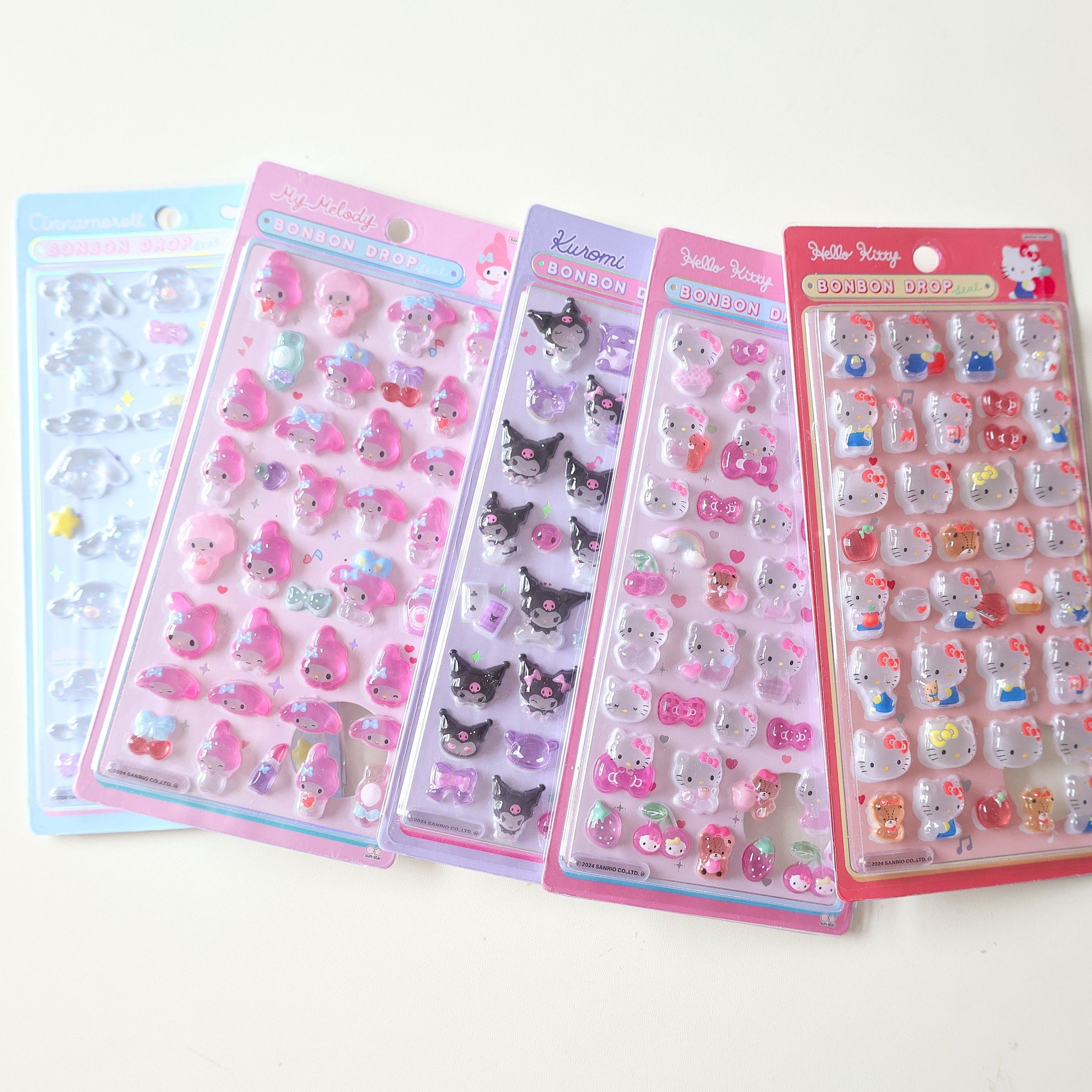 Sanrio 3D Cute Bubble Stickers Cinnamoroll My Melody Hello Kitty ...
