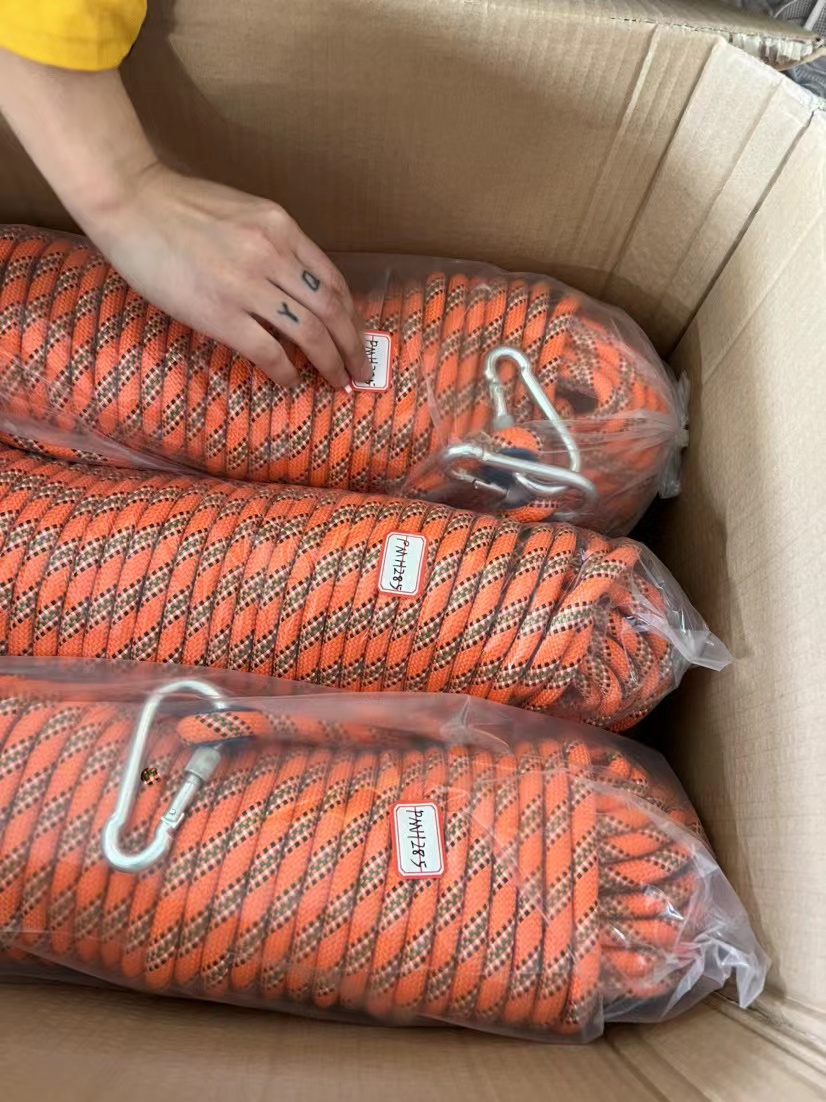 （STOCK)50m/100m climbing rope/static rope/safety rescue rope/fire rope ...