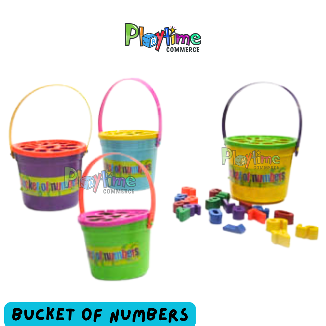 Anding's Bucket of Numbers Educational Math Toy Shape Number Kids ...