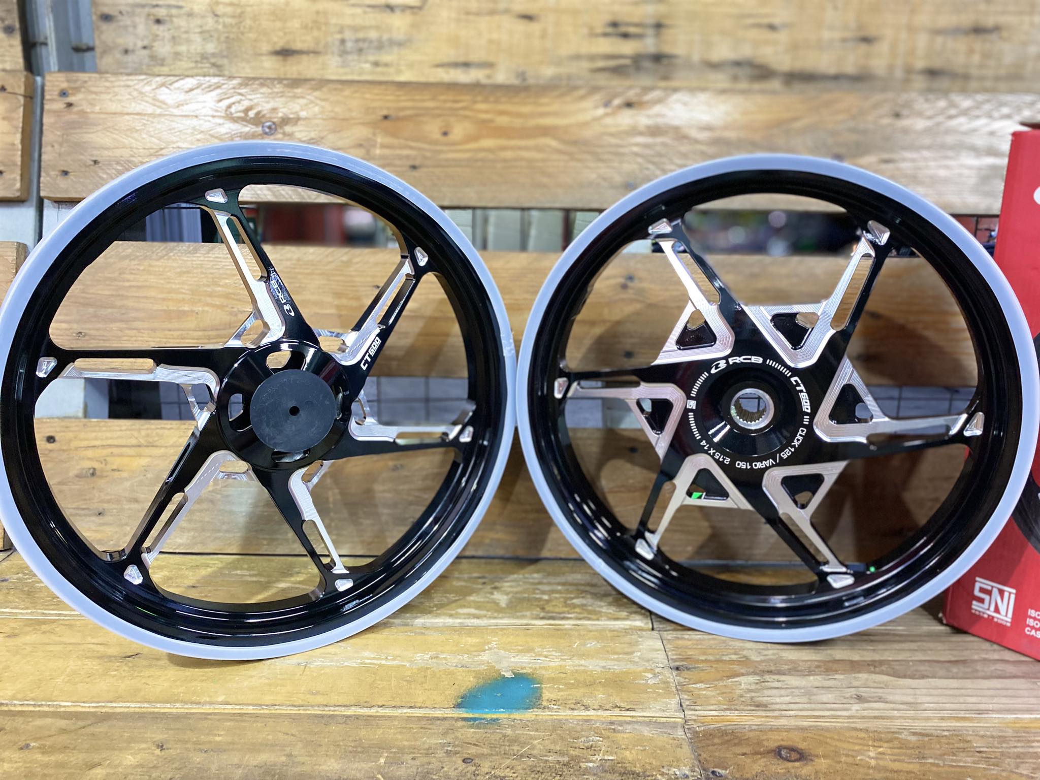 RCB CT600 Mags Honda Click 125 / Click 150 (4 HOLES) CNC MAGS | Shopee ...
