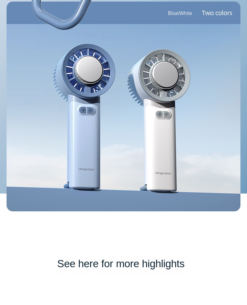 M11 Mini Turbo Fan Portable Fan Rechargeable 120 Speed Adjustment Handy ...