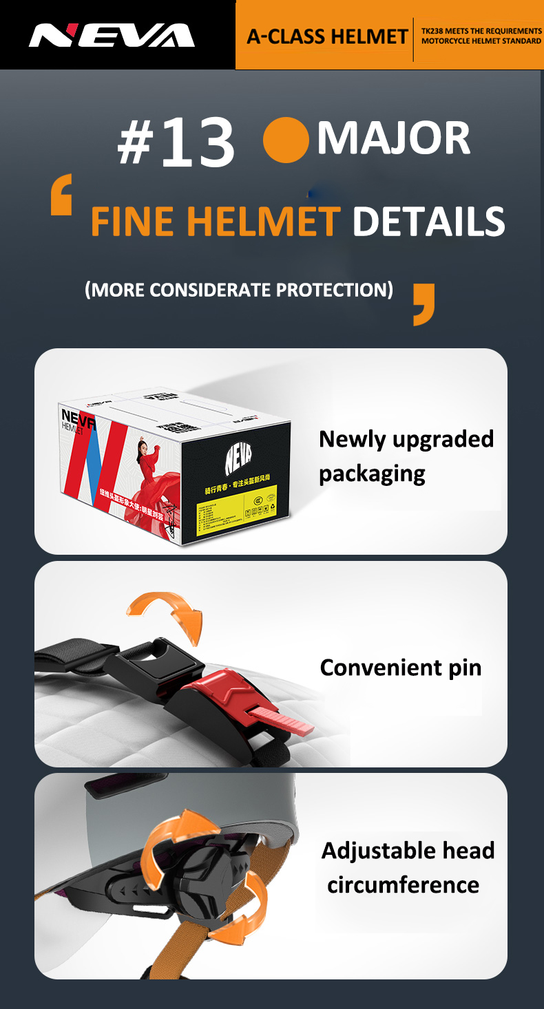 NEVA Original Couple Motorcycle Helmet Half face Unisex with Icc ...