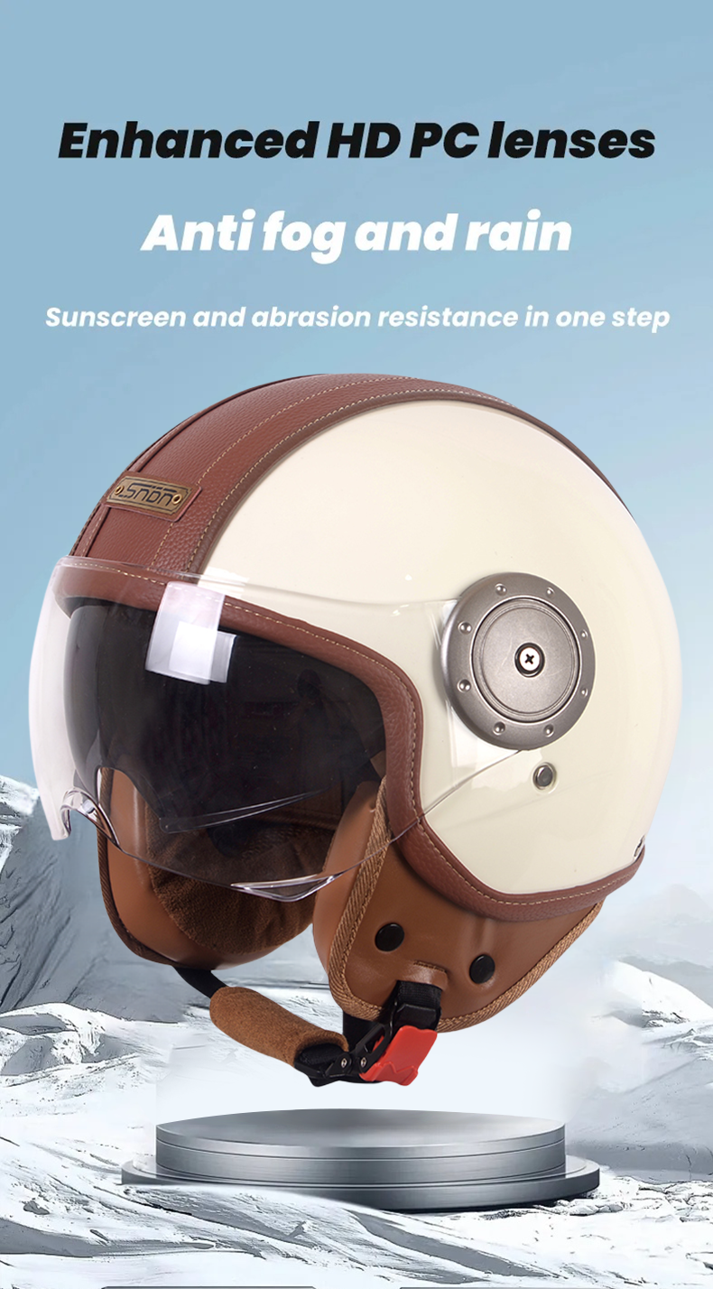 Anak Original Removable Abs Material Dual Visor Half Face Helmet For ...