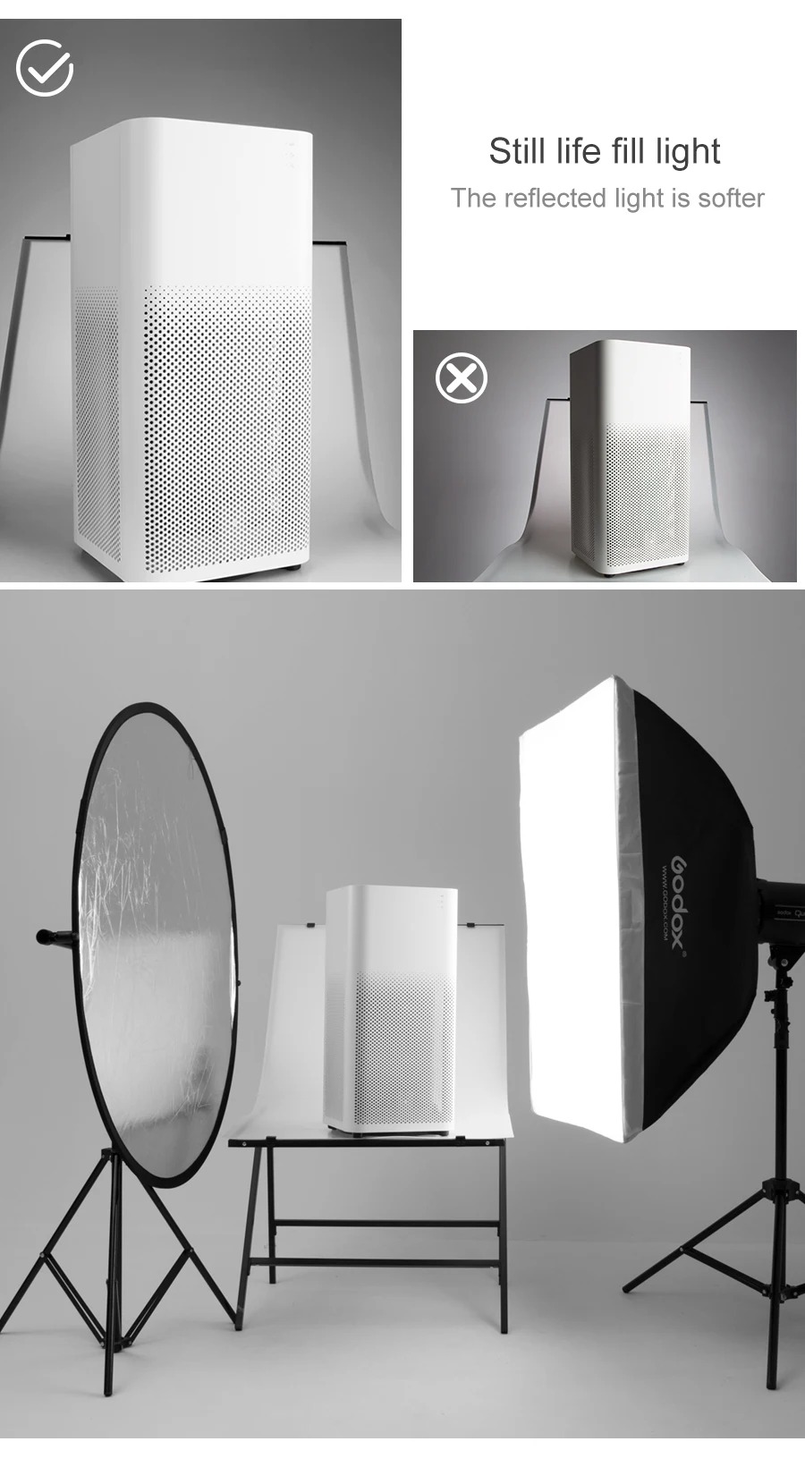 5 in1 60cm/80cm/110cm Reflector Collapsible Portable Light Round Photo ...