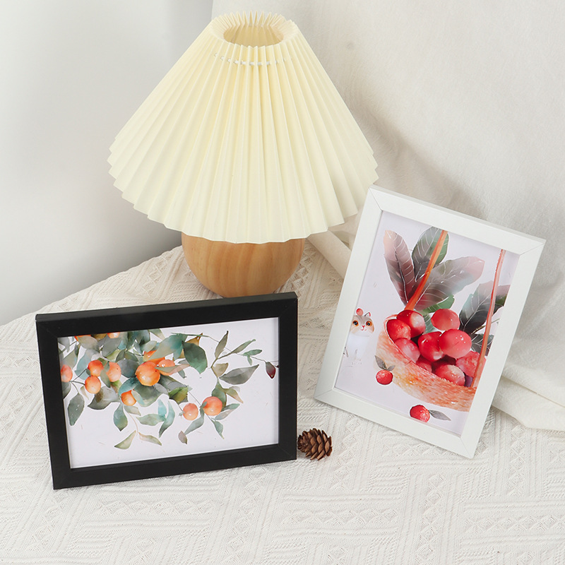 Simple wooden 4R / 5R / 6R photo frame table/picture frame hanging wall ...