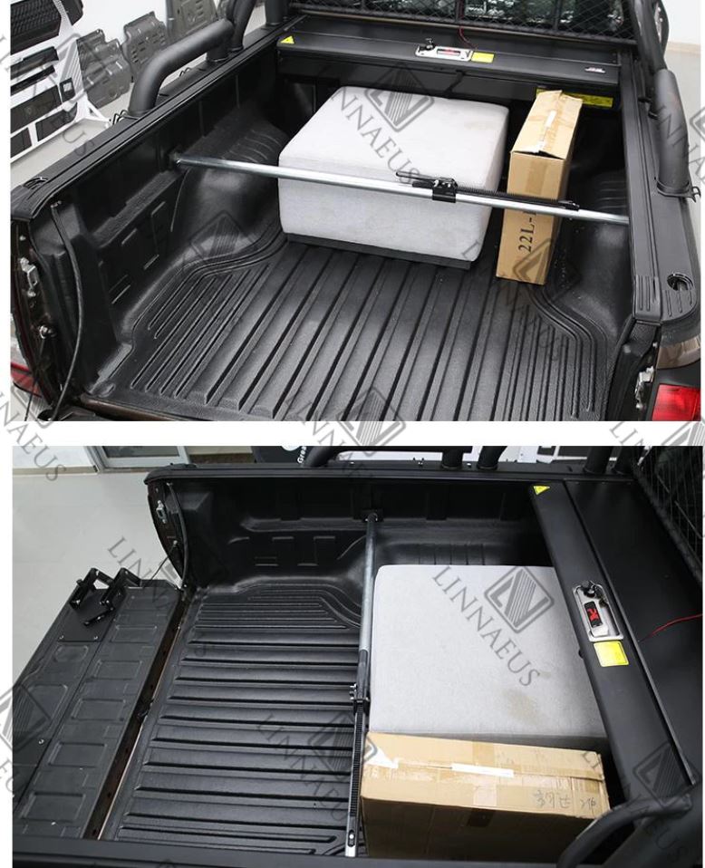 Universal Truck Pick Up Cargo Bar Ratcheting Barricade Heavy duty Cargo ...