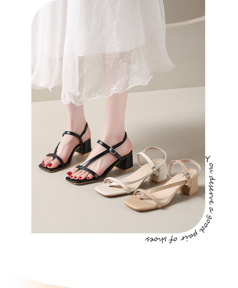 Venalisa 2 inch High Heel Sandals Women's Shoes Open toe Chunky heel ...