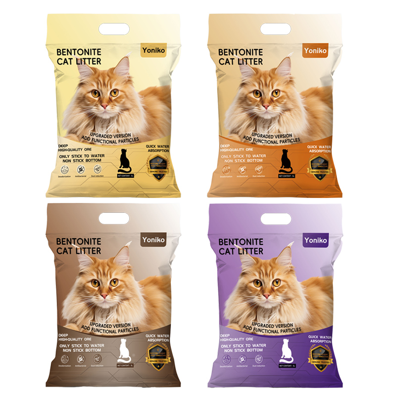 10L/5L Bentonite Cat Litter Cat Litter Sand Deodorized High Absorption ...