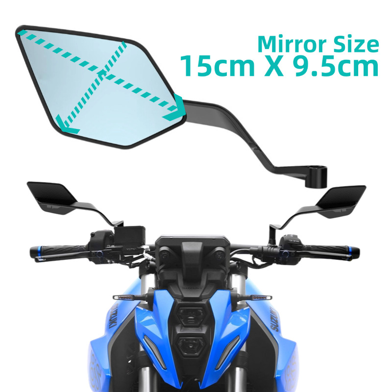 Wind Wing Rotating Side Mirror V5 Alloy Stem Universal Stealth Max Side ...