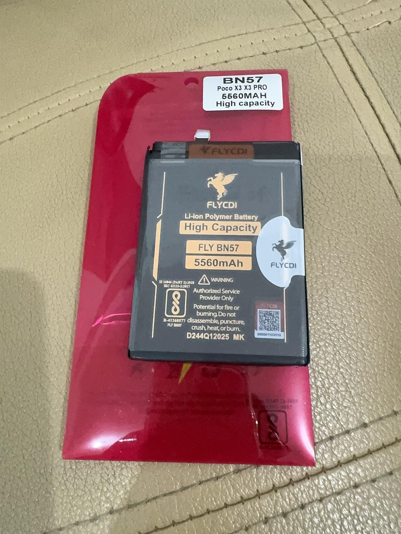 Flycdi BN57 Battery for Poco X3 Poco X3Pro 5560mAh high capacity ...