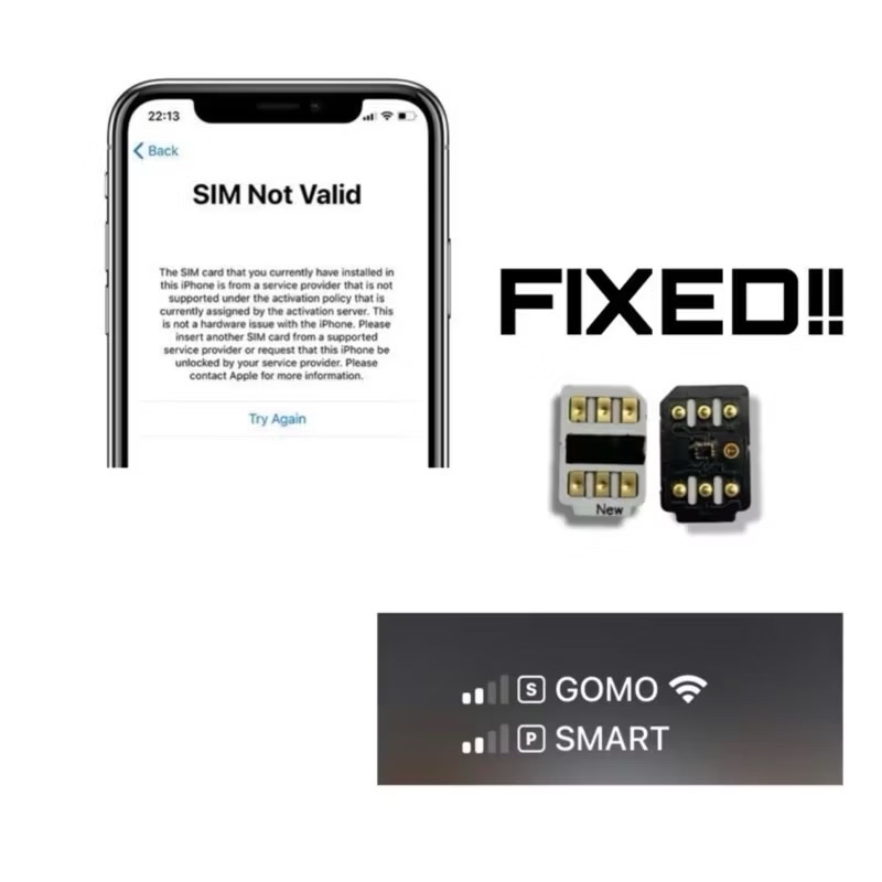UPGRADED 5G GPP Chip Unlocking Simcard IOS 26 Supported | With Adhesive ...